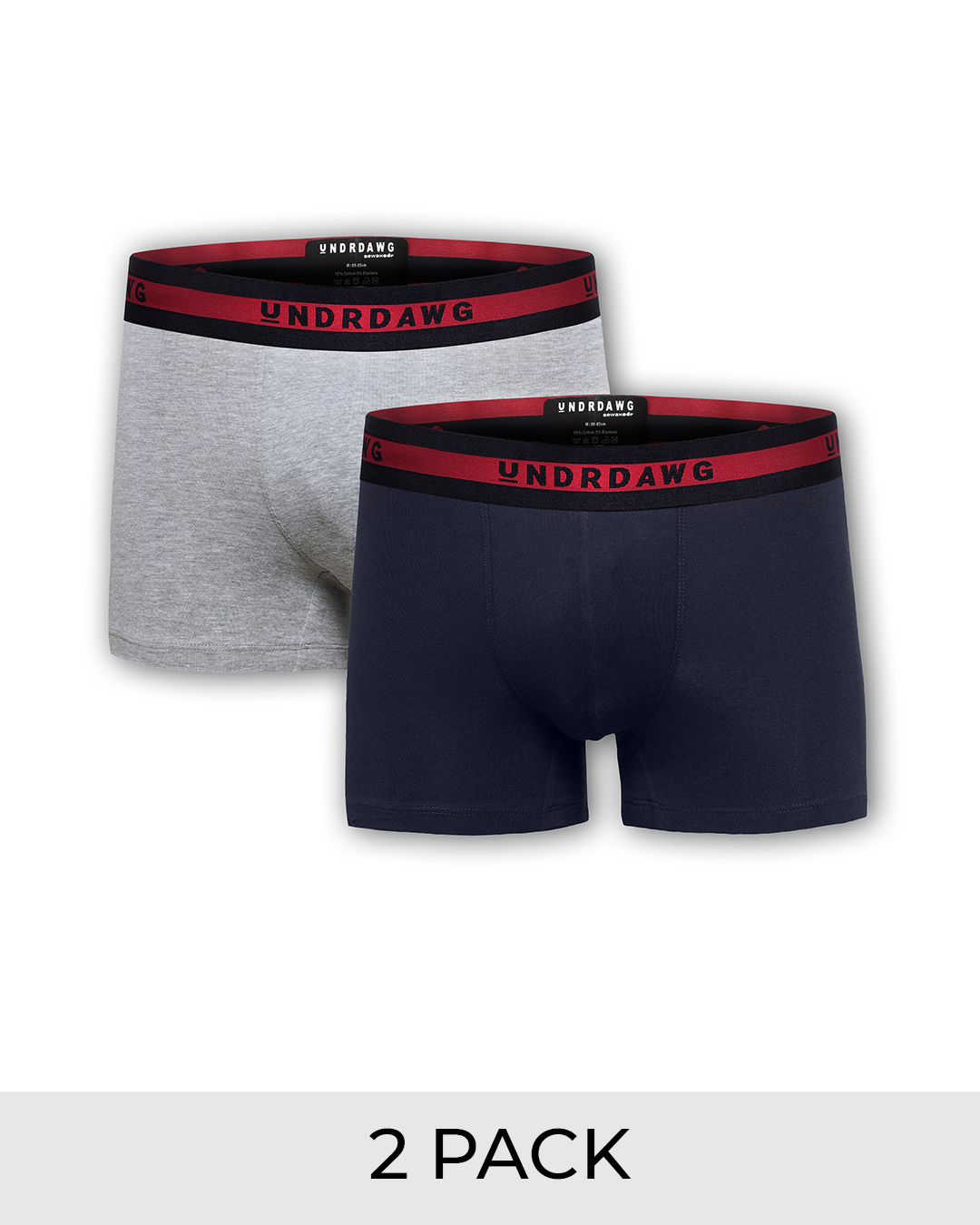 Buy Pack of 2 Men's Blue & Grey Basic Trunk Online in India at Bewakoof