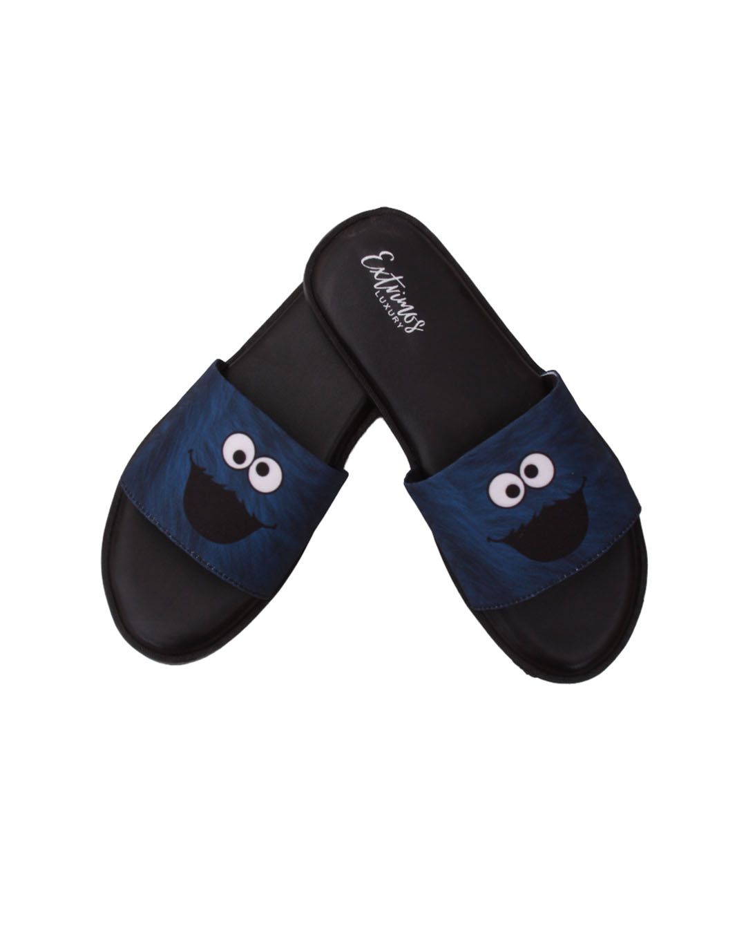 Buy Men's Blue Cartoon Printed Sliders Online in India at Bewakoof