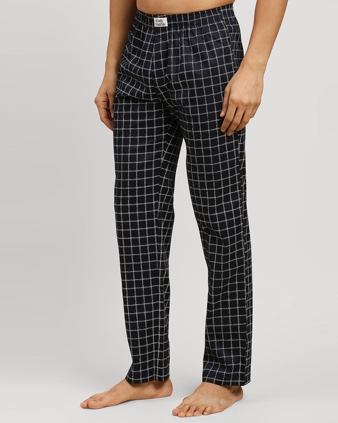 Buy Men's Blue Checked Pyjamas Online in India at Bewakoof