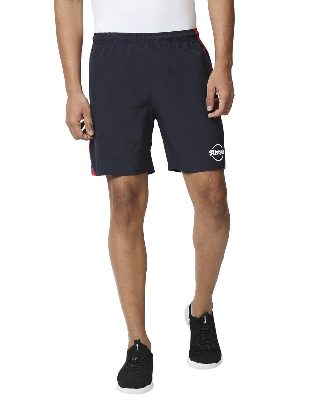 Buy Men's Blue Color Block Casual Shorts Online at Bewakoof