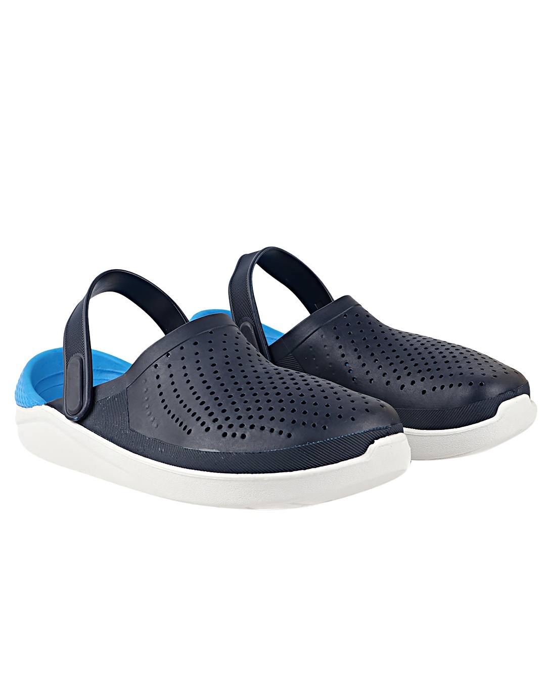 Buy Men's Blue Color Block Clogs Online in India at Bewakoof