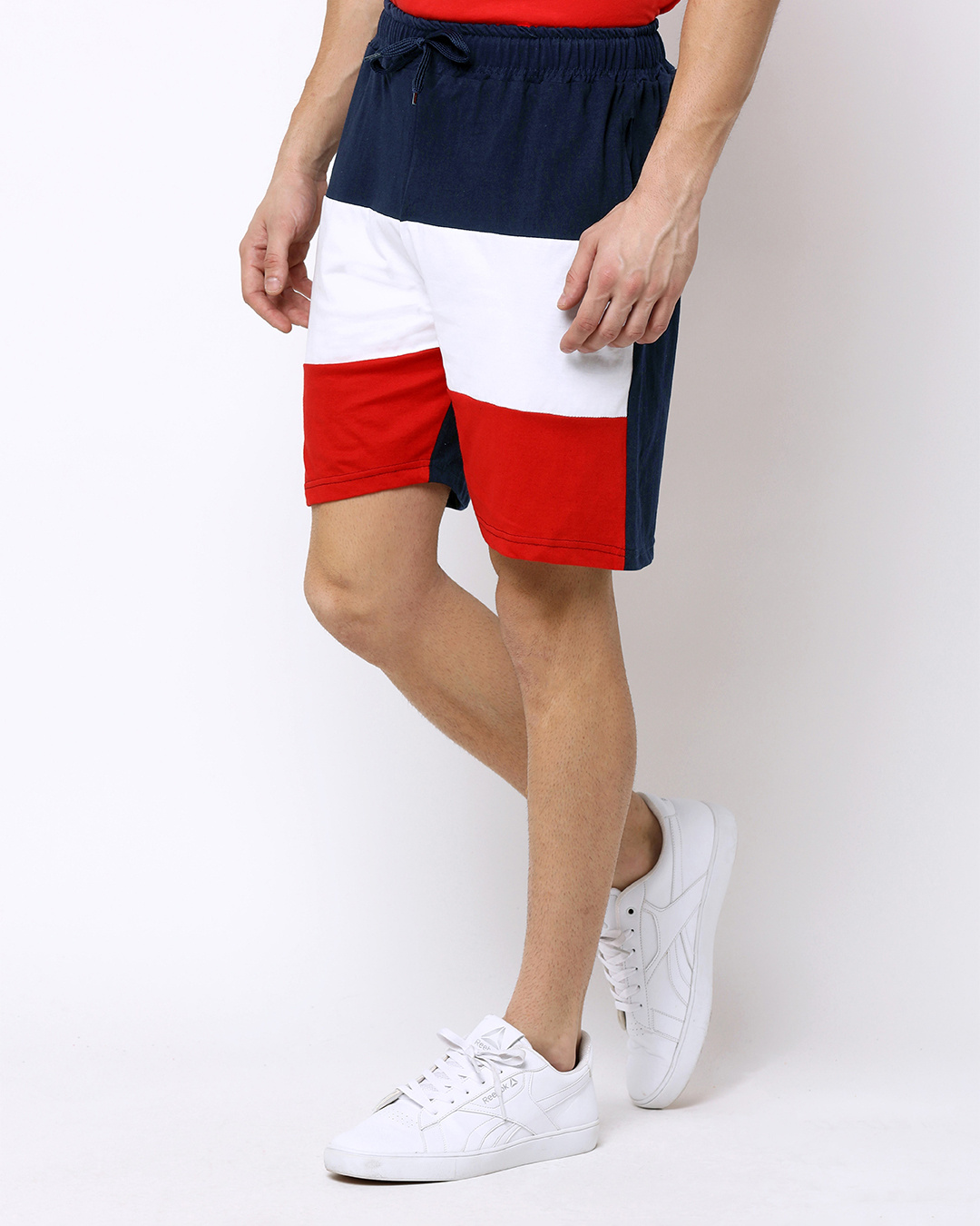 Buy Men's Blue Color Block Shorts for Men Blue Online at Bewakoof