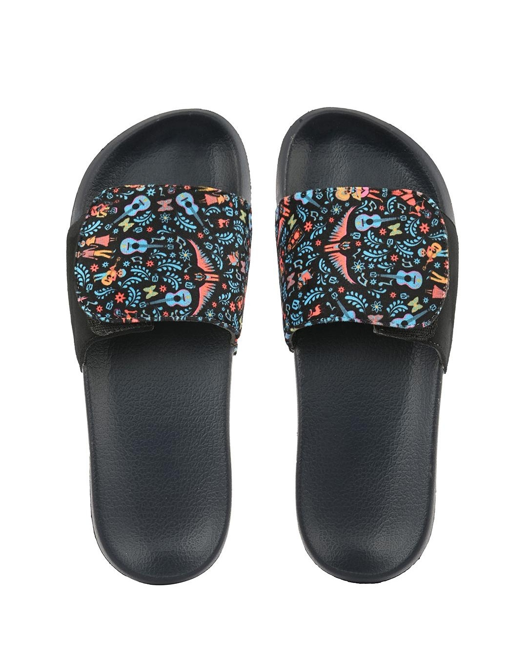 Buy Men's Blue Guitar Printed Adjustable Strap Sliders Online in India ...