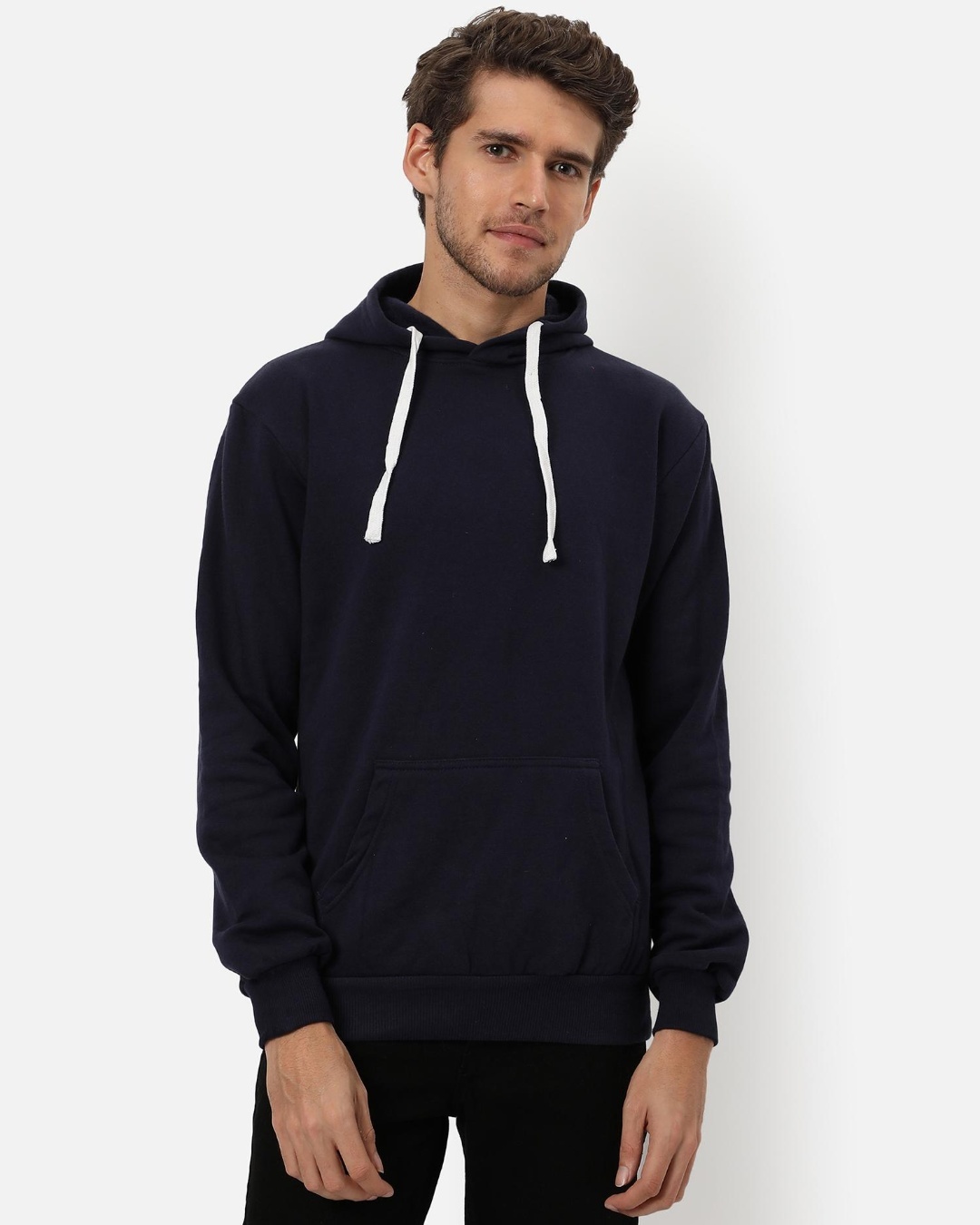 Buy Men's Blue Hooded Sweatshirt for Men Blue Online at Bewakoof