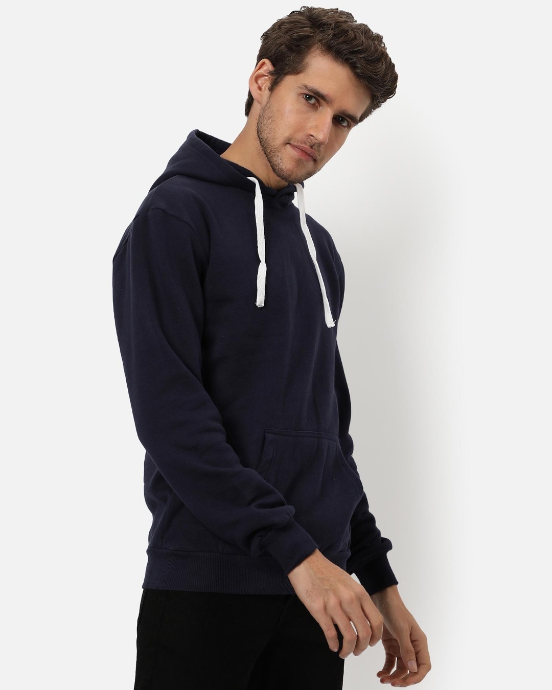 Buy Men's Blue Hooded Sweatshirt for Men Blue Online at Bewakoof