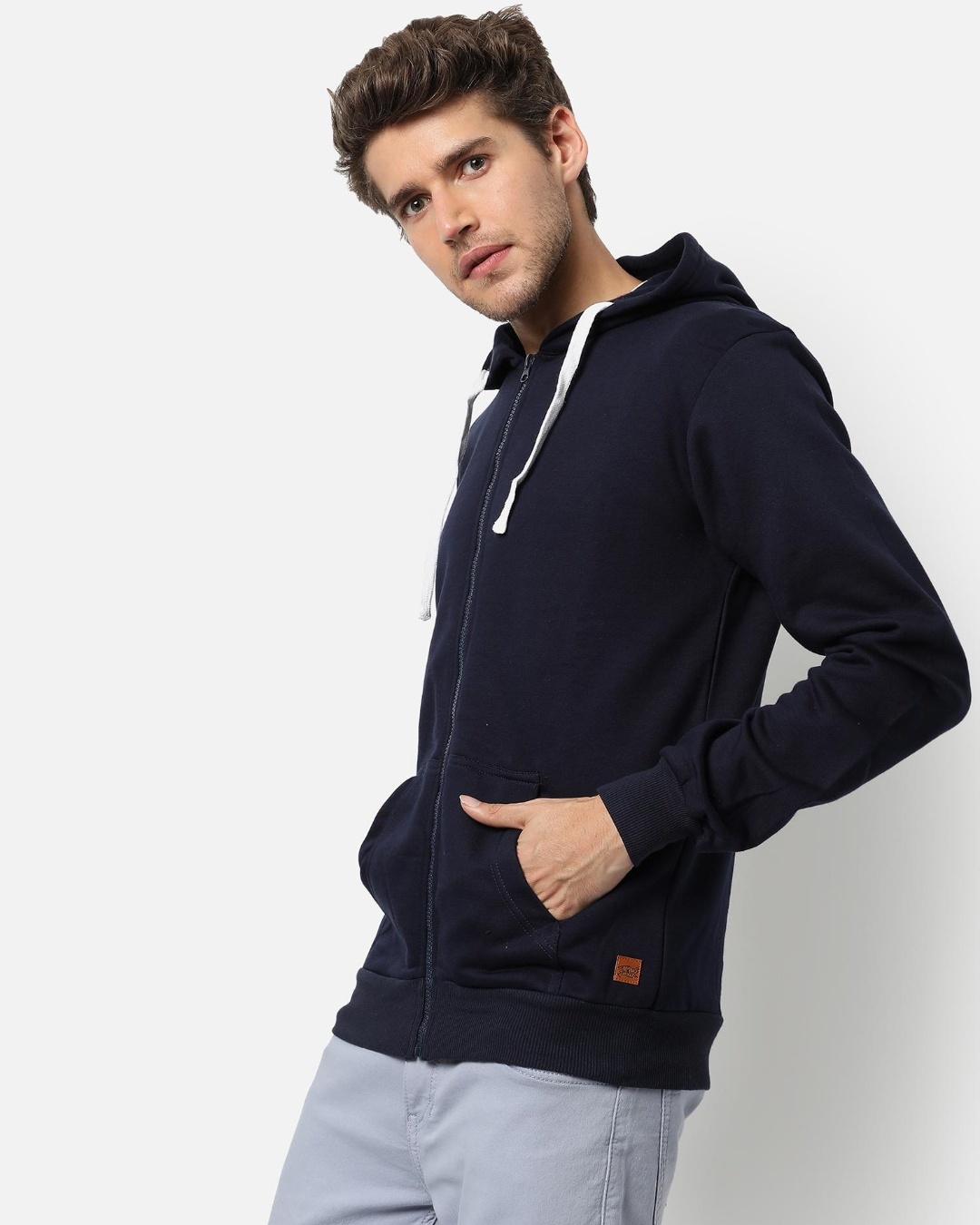 Buy Men's Blue Hooded Sweatshirt for Men Online at Bewakoof