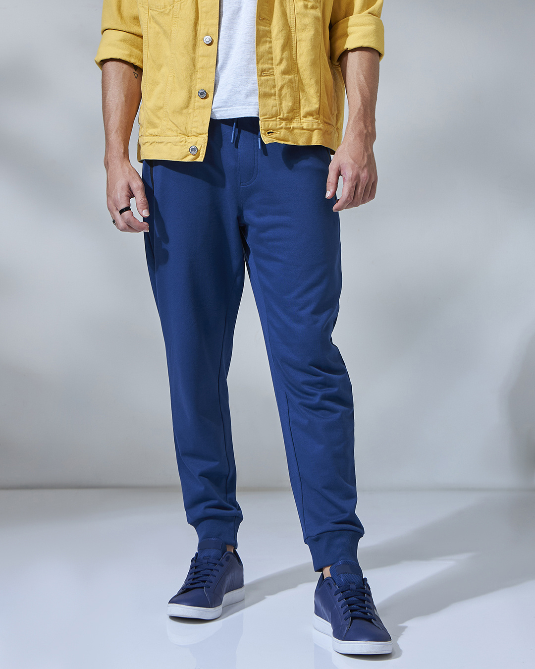 Buy Men's Blue Joggers Online at Bewakoof