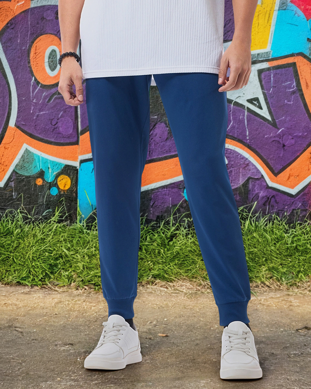 Buy Men's Blue Joggers Online at Bewakoof