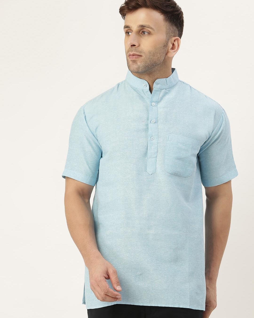 Buy Men's Blue Kurta Online at Bewakoof