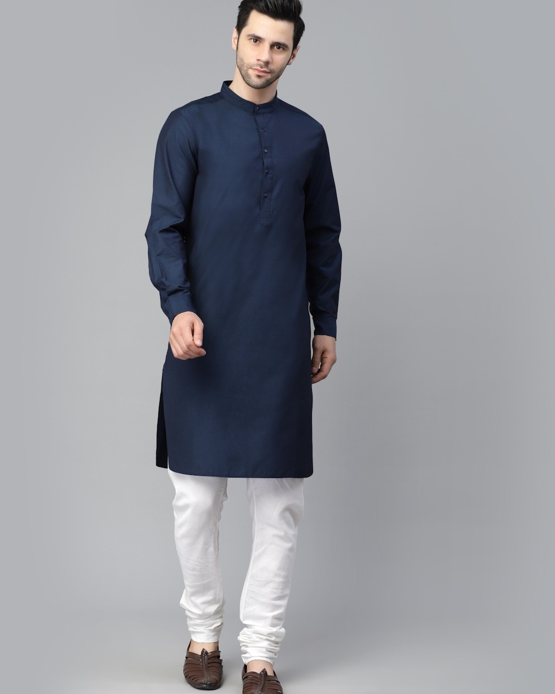 Buy Men's Blue Kurta Online at Bewakoof
