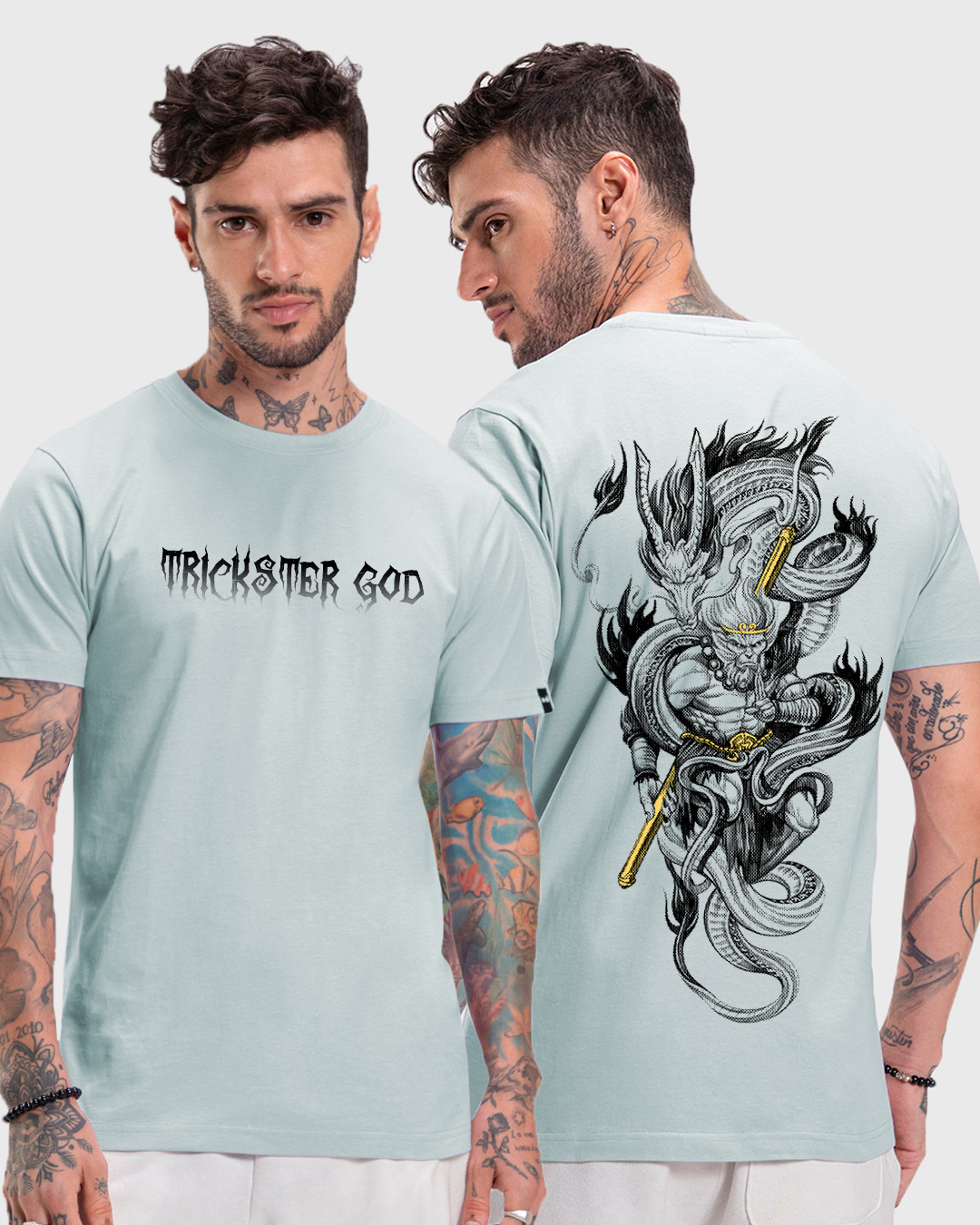 Buy Men's Blue Monkey King Graphic Printed T-shirt for Men Online at ...