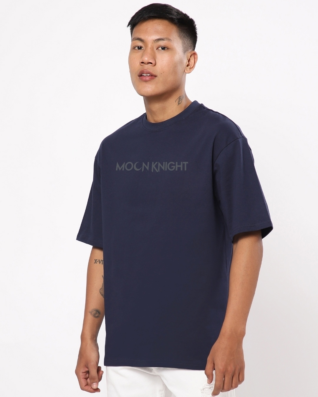 Buy Men's Blue Moon Knight Graphic Printed Oversized T-shirt Online at ...