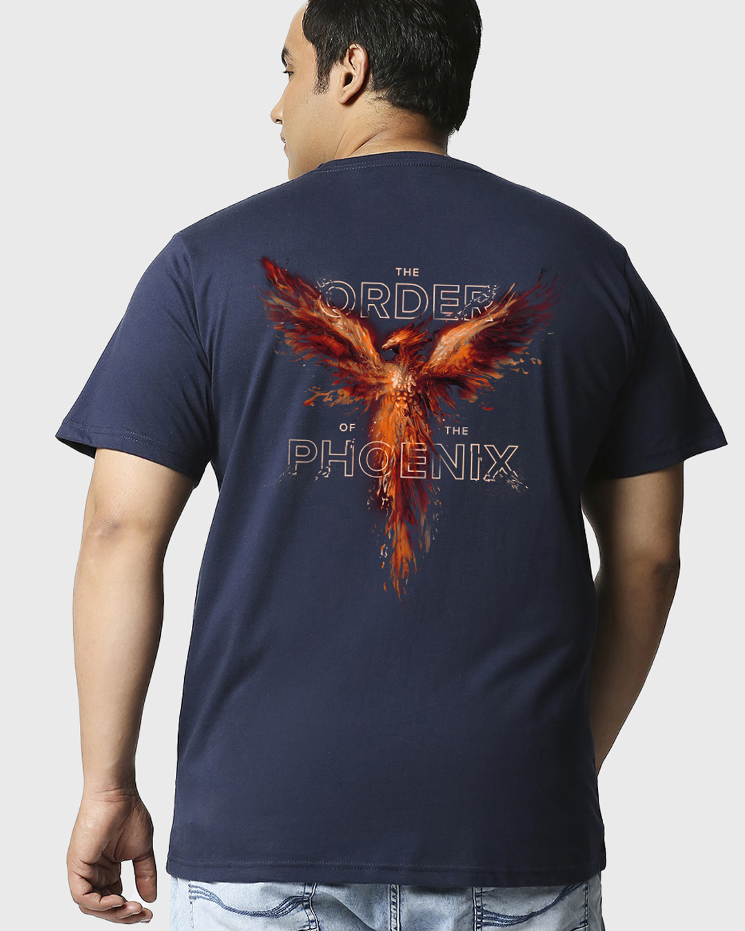 Buy Men's Blue Order of the Phoenix Graphic Printed Plus Size T-shirt ...