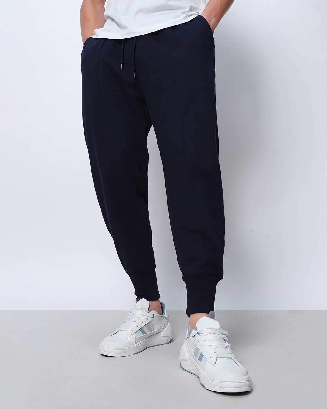 Buy Men's Blue Oversized Joggers Online at Bewakoof