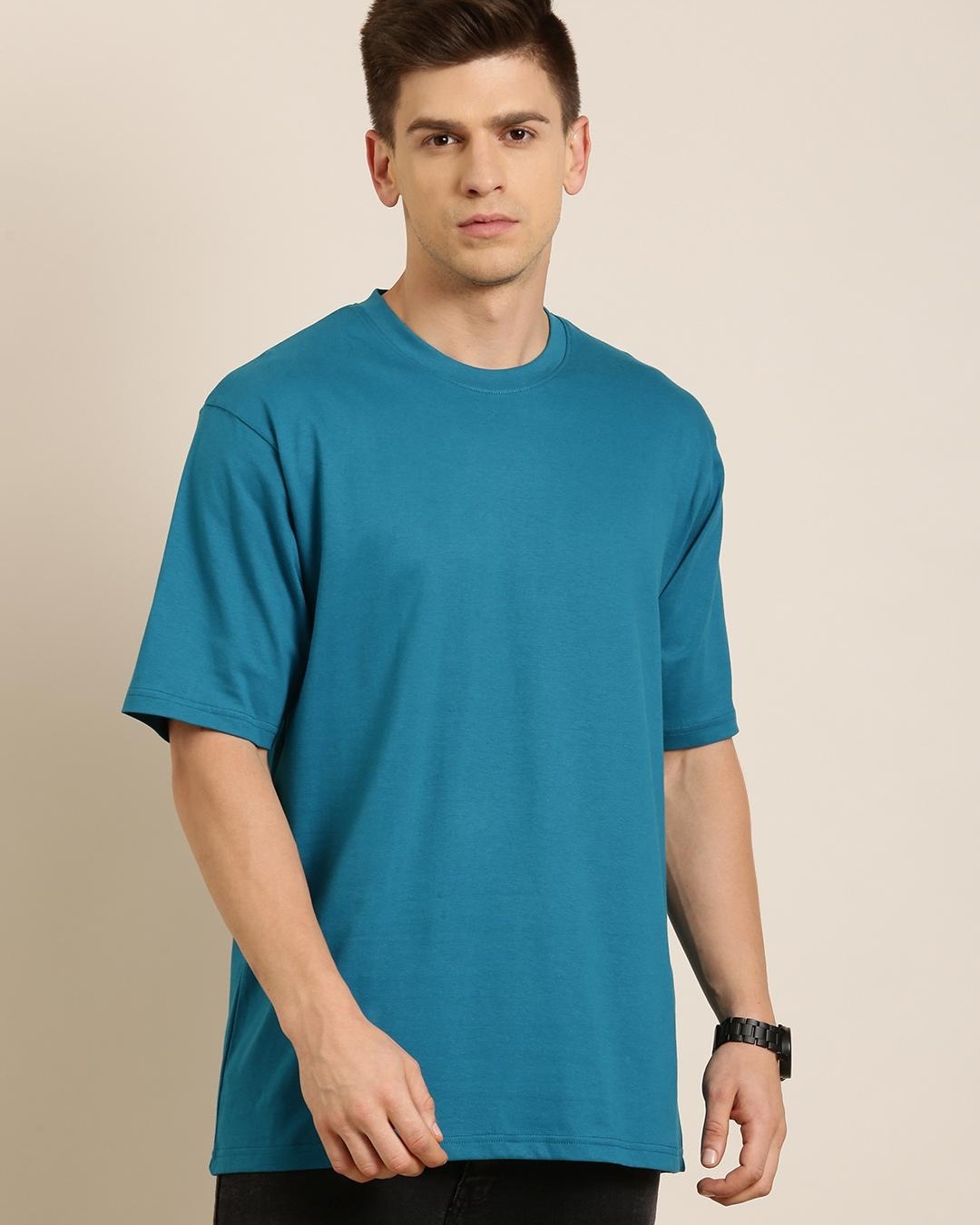 Buy Men's Blue Oversized T-shirt Online at Bewakoof