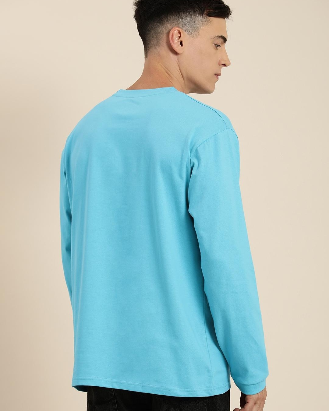 Buy Men's Blue Oversized T-shirt for Men Blue Online at Bewakoof