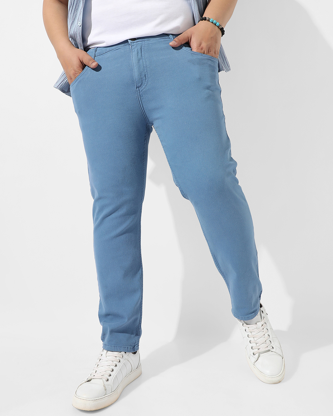 Buy Men's Blue Plus Size Jeans Online at Bewakoof