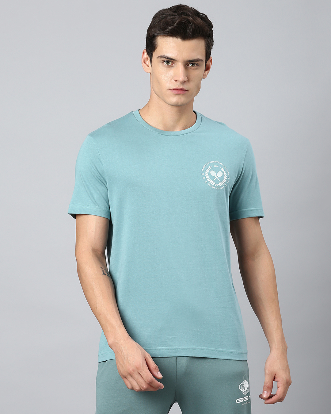 Buy Men's Blue Printed T-shirt Online at Bewakoof