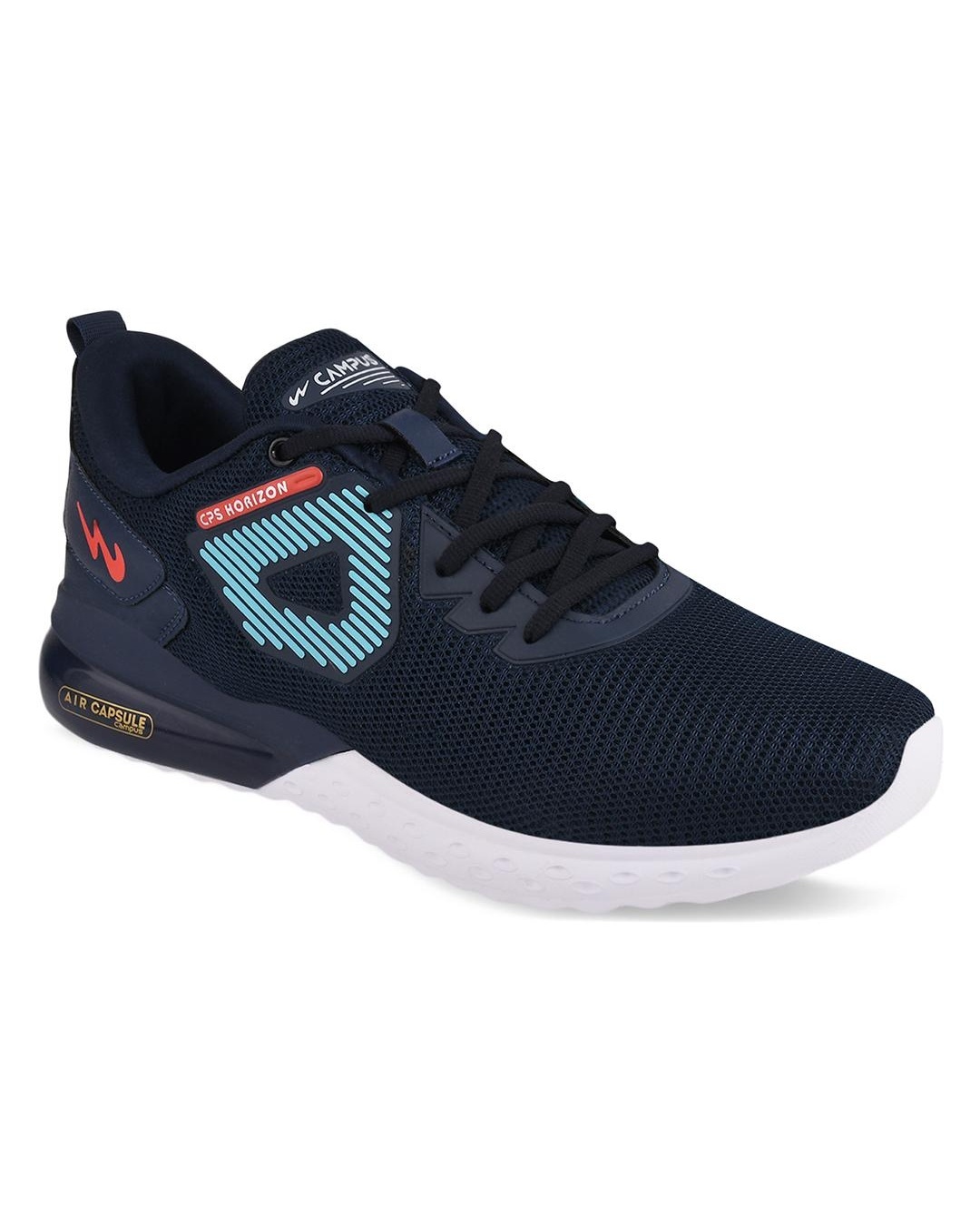 Buy Men's Blue Self Design Sports Shoes Online in India at Bewakoof