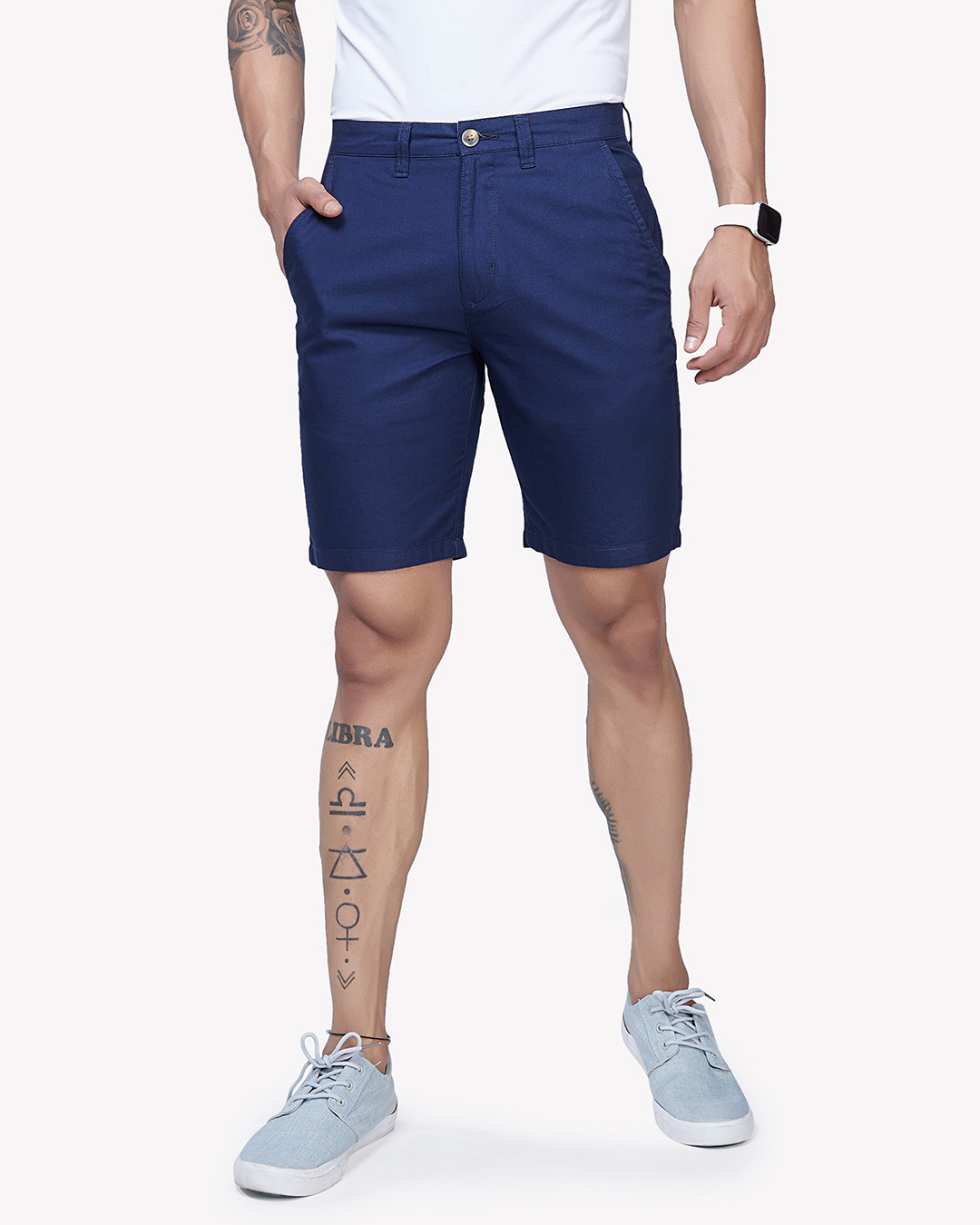 Buy Men's Blue Shorts Online at Bewakoof