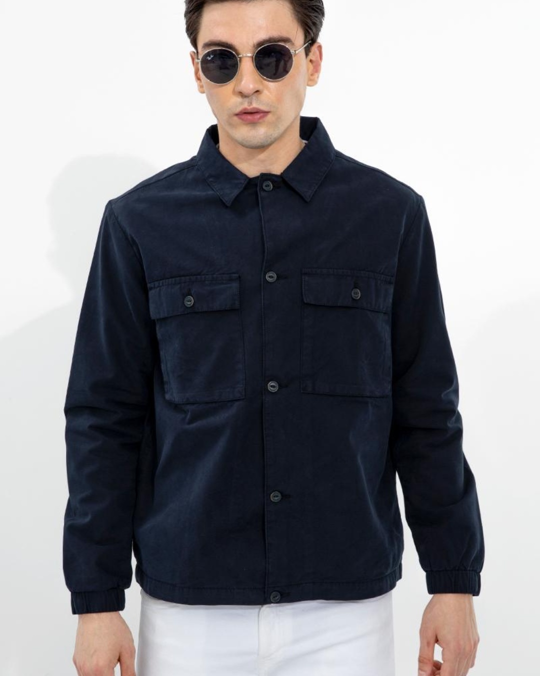 Buy Men's Blue Slim Fit Jacket Online at Bewakoof