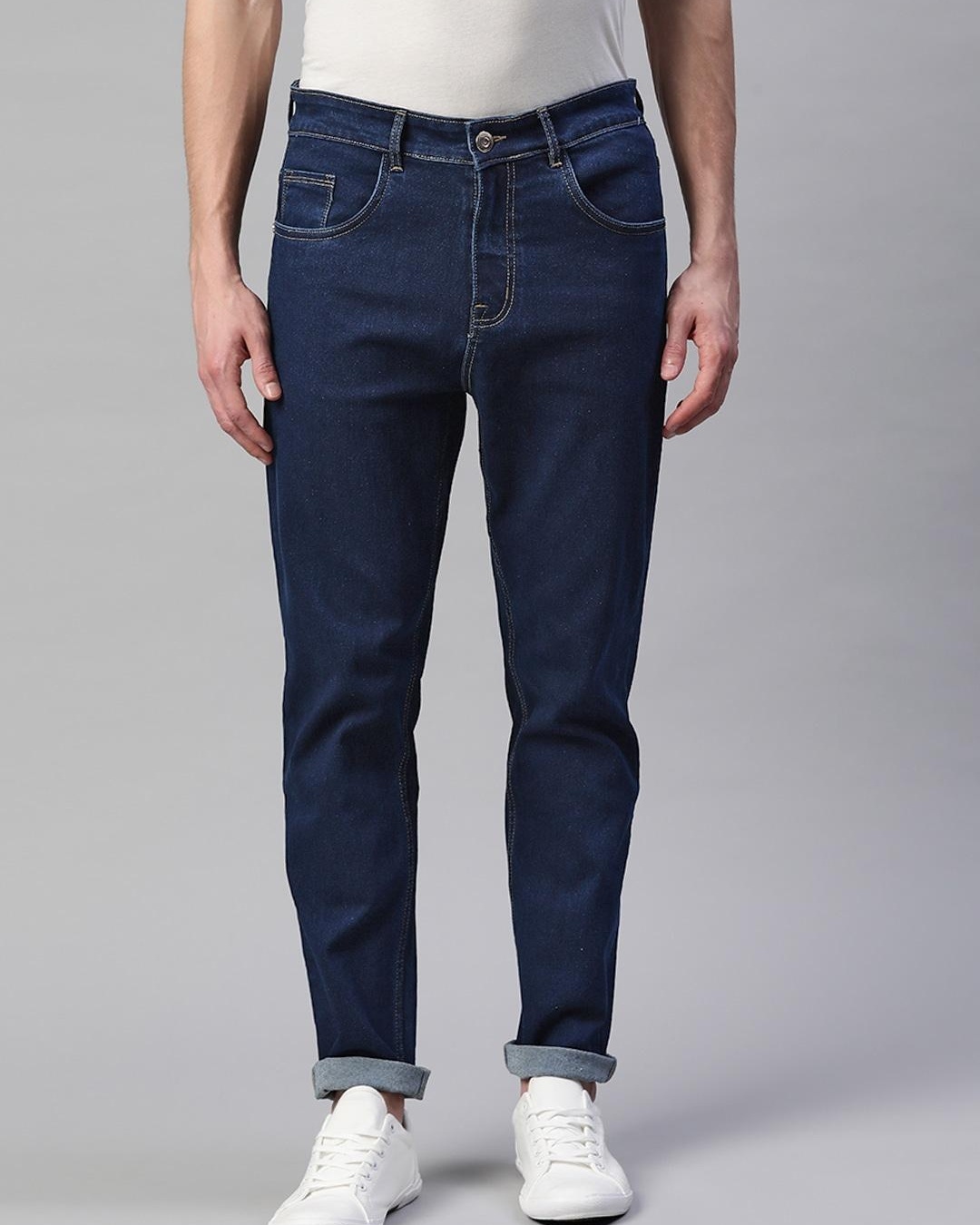 Buy Men's Blue Slim Fit Jeans Online at Bewakoof