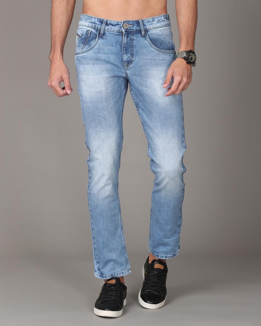 Buy Men's Blue Slim Fit Jeans Online at Bewakoof