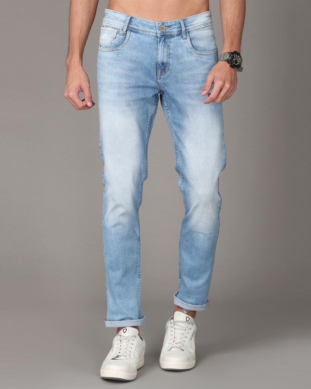 Buy Men's Blue Slim Fit Jeans Online at Bewakoof