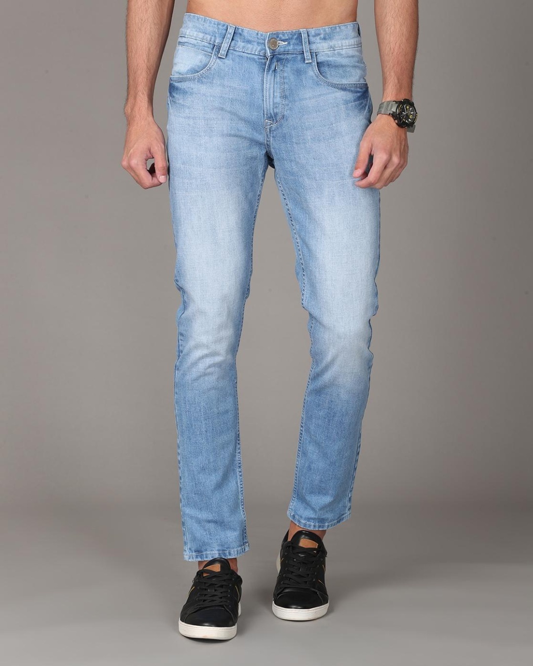 Buy Men's Blue Slim Fit Jeans Online at Bewakoof