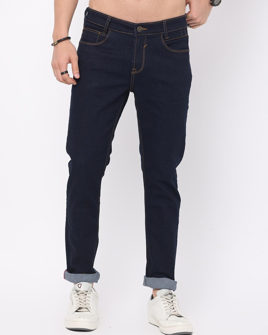 Buy Men's Blue Slim Fit Jeans Online at Bewakoof