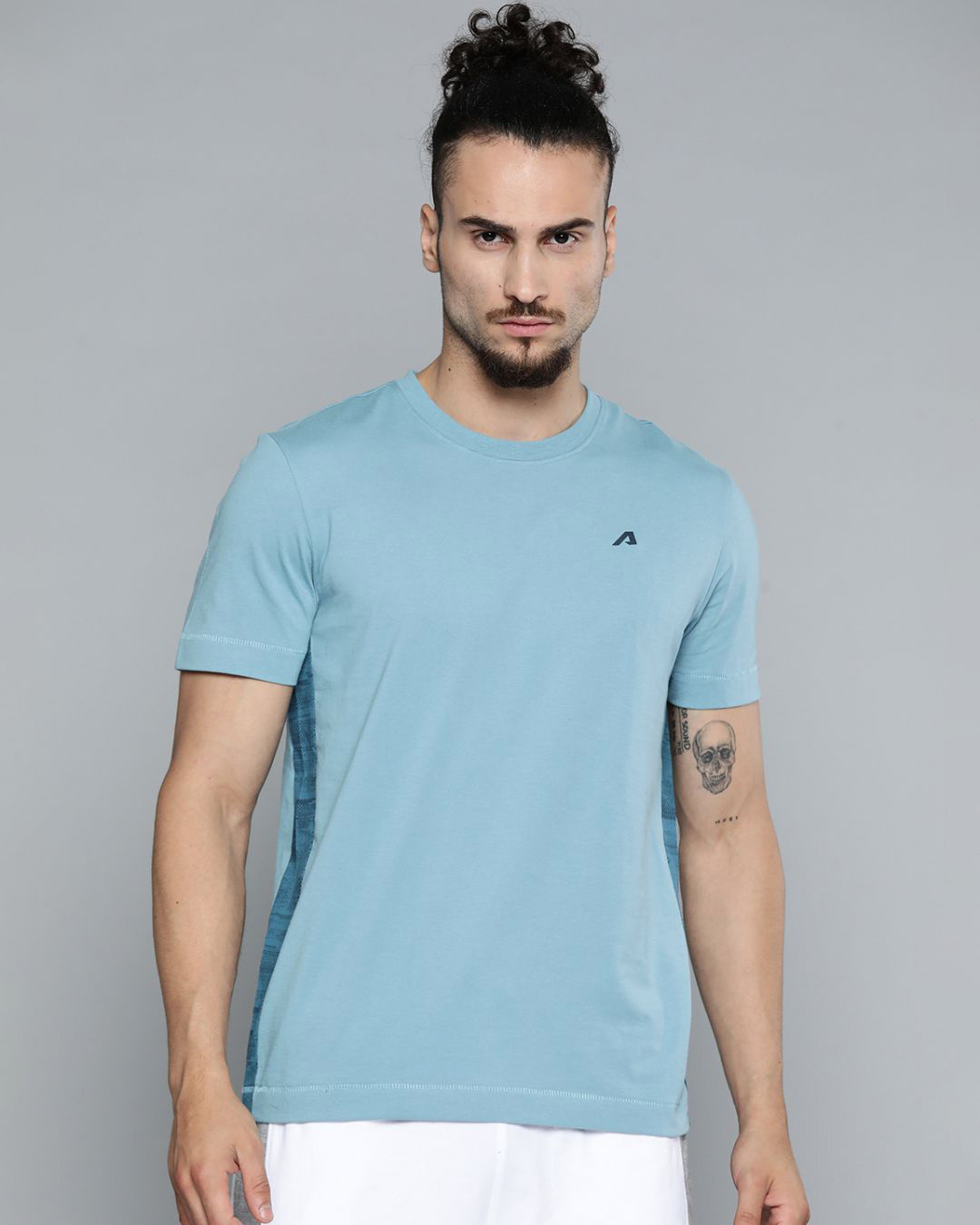 Buy Men's Blue Slim Fit T-shirt Online at Bewakoof