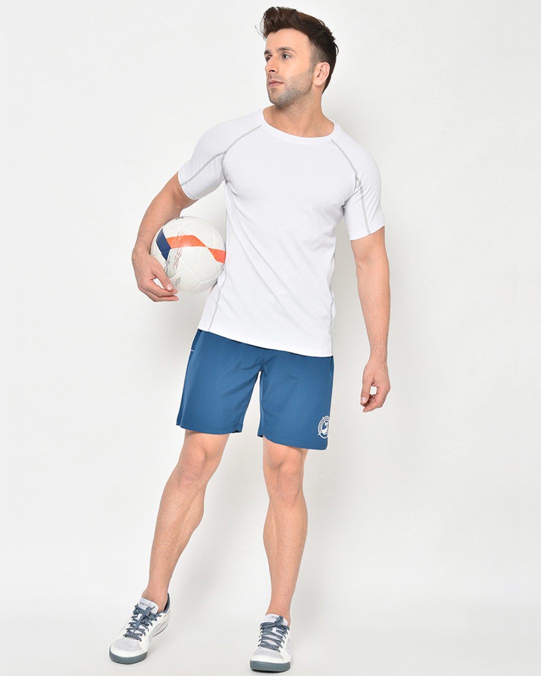 Buy Men's Blue Sports Shorts Online in India at Bewakoof
