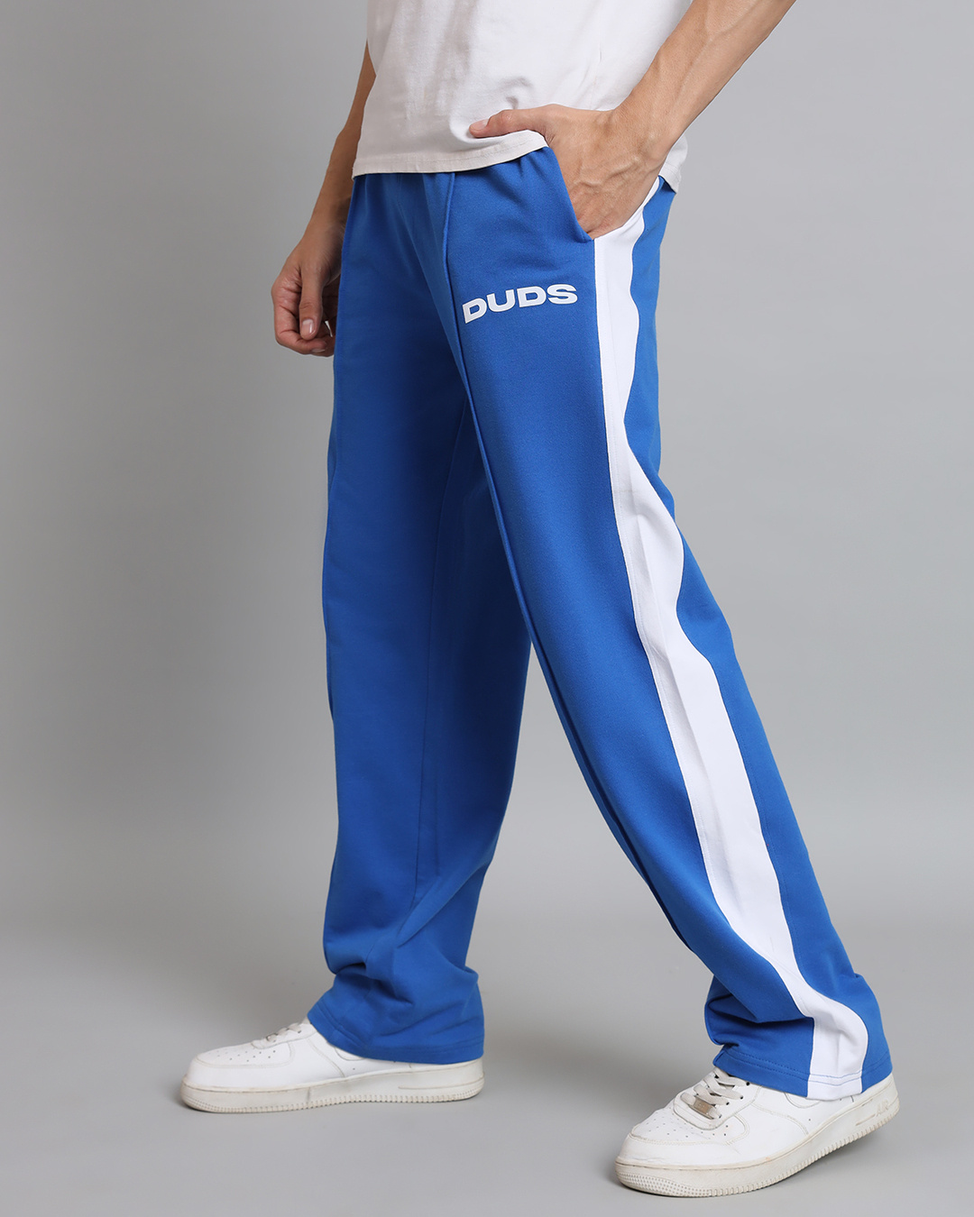 Buy Men's Blue Striped Relaxed Fit Track Pants Online at Bewakoof