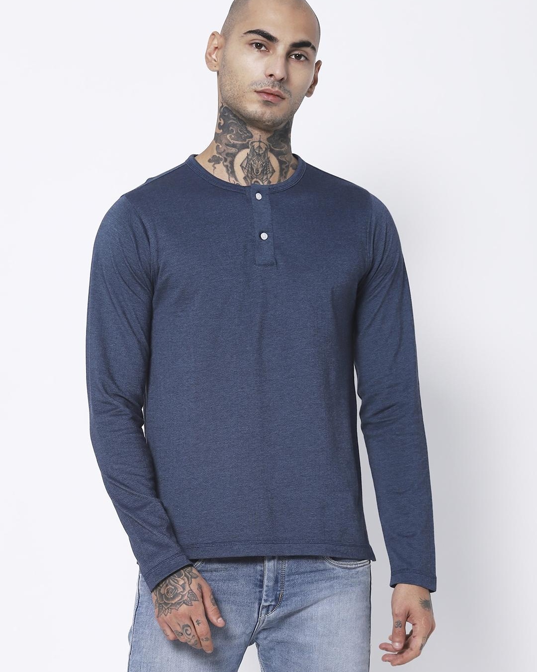 Buy Men's Blue T-Shirt Online at Bewakoof