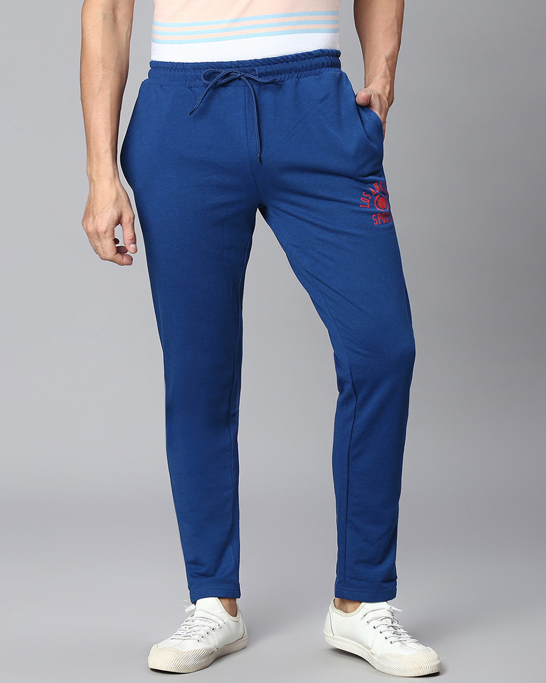 Buy Men's Blue Track Pants Online at Bewakoof