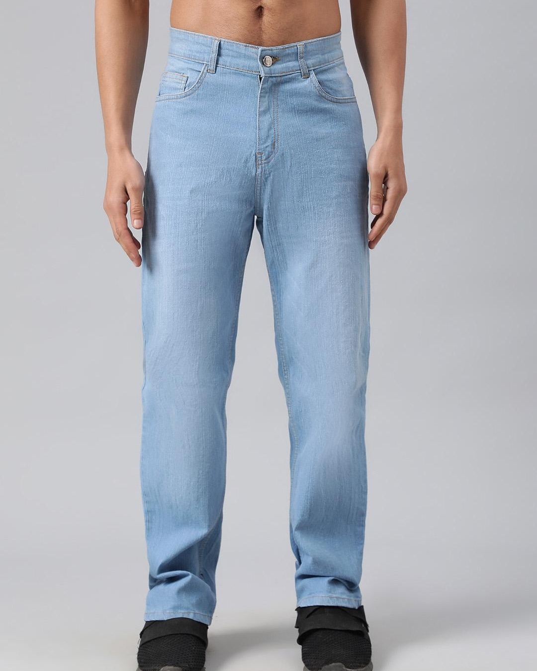 Buy Men's Blue Washed Jeans Online at Bewakoof