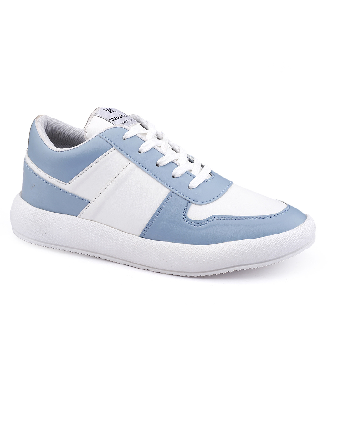 Buy Men's Blue & White Color Block Sneakers Online in India at Bewakoof