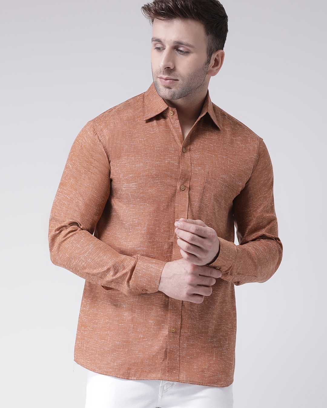 Buy Men's Brown Casual Shirt Online at Bewakoof