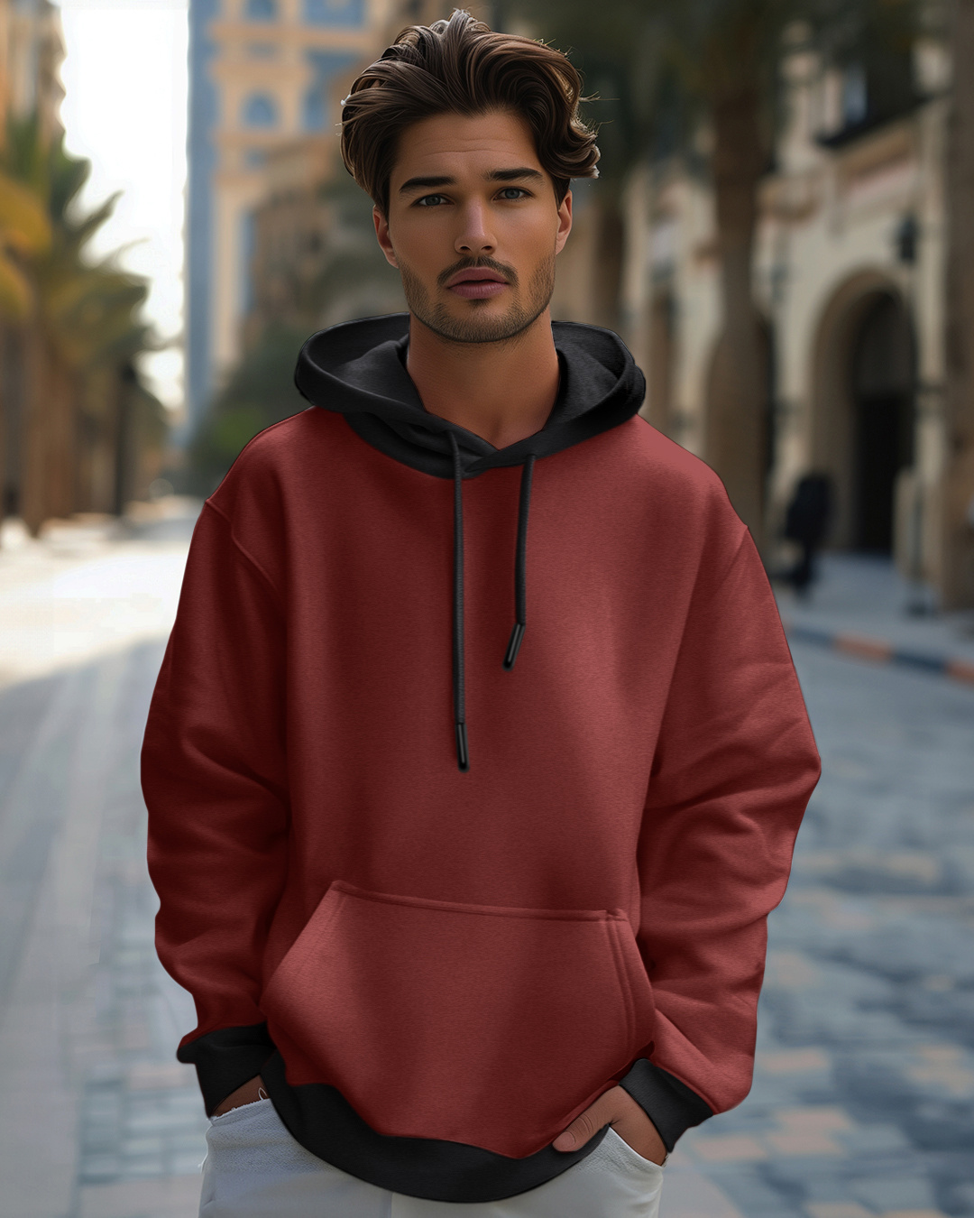 Buy Men's Brown Oversized Hoodies Online at Bewakoof
