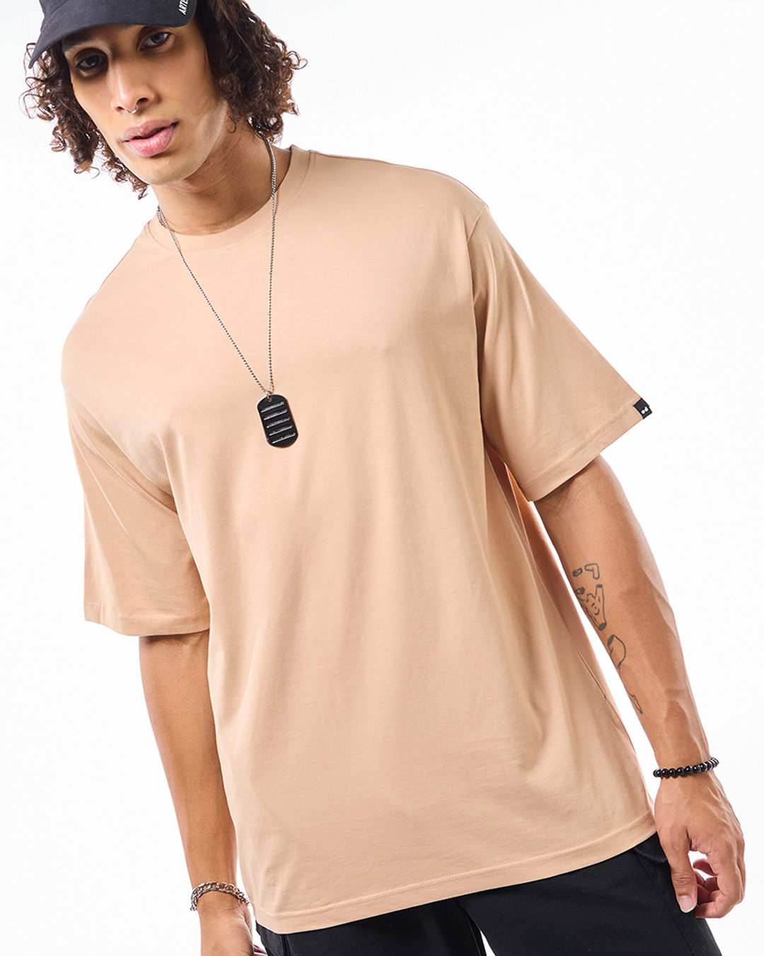 Buy Men's Brown Oversized T-shirt Online at Bewakoof