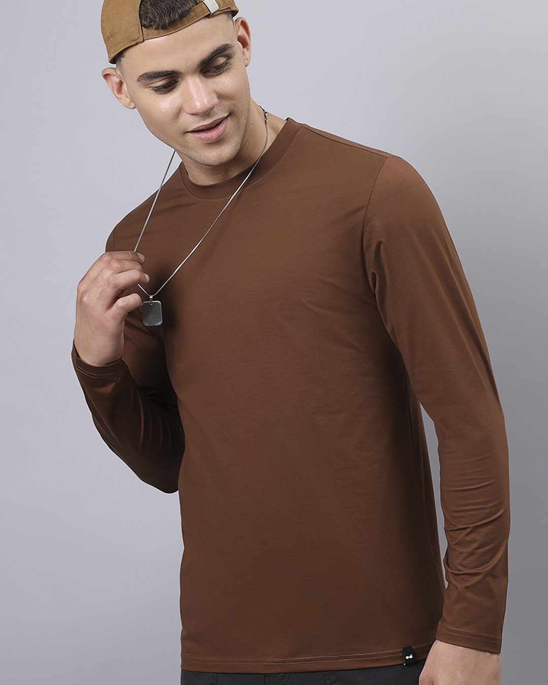 Buy Men's Brown T-shirt Online at Bewakoof