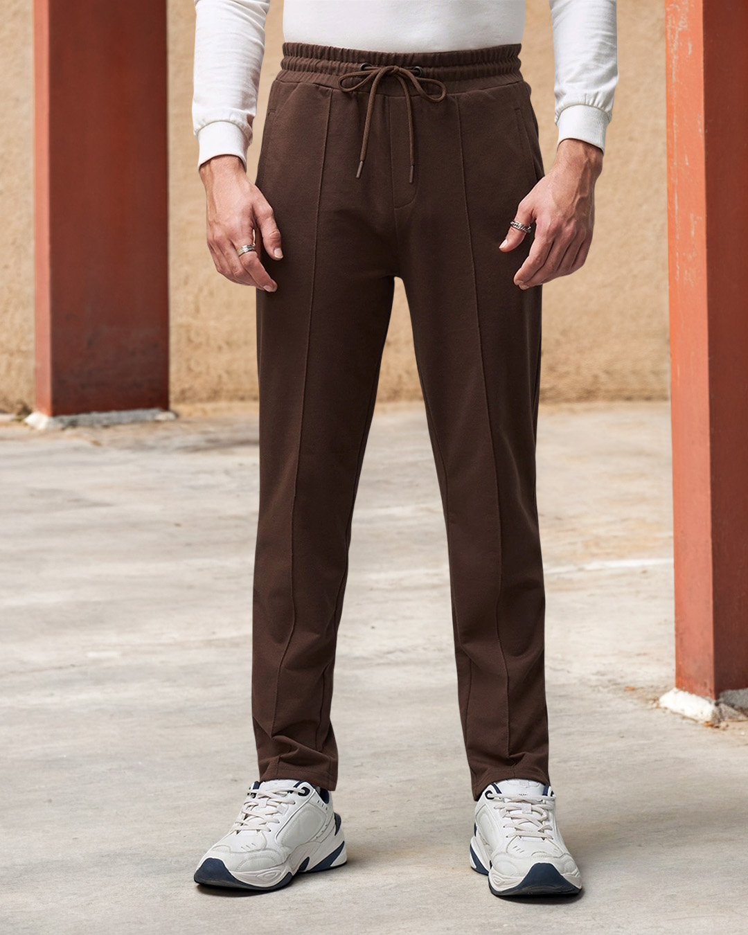 Buy Men's Brown Track Pants Online at Bewakoof