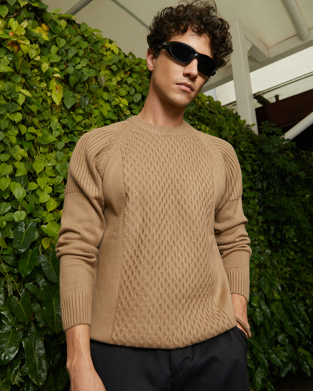 Buy Men's Camel Beige Sweater Online at Bewakoof