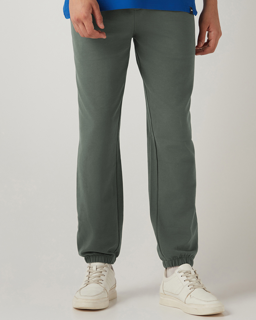 Buy Men's Charcoal Grey Textured Joggers Online at Bewakoof
