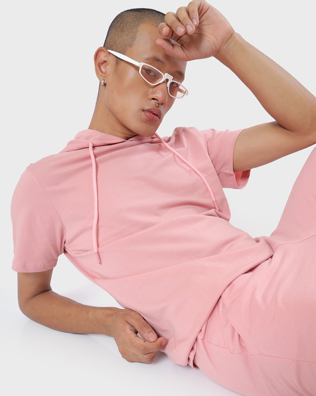 Buy Men's Cheeky Pink Hoodie T-shirt Online at Bewakoof