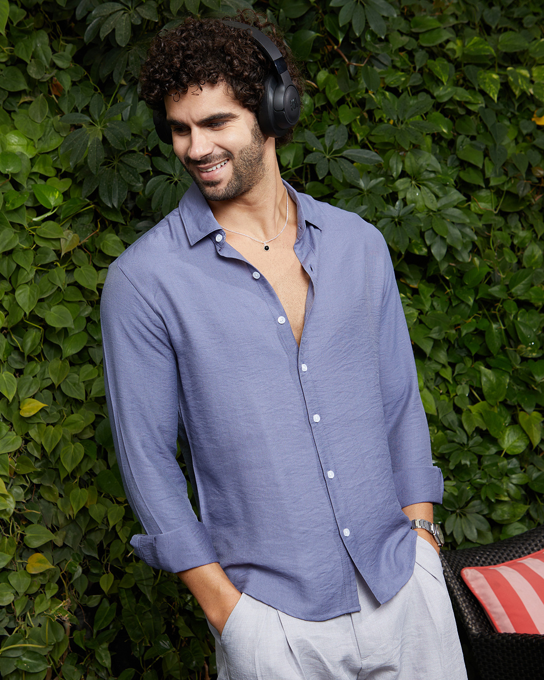 Buy Men's Cornflower Blue Shirt Online at Bewakoof