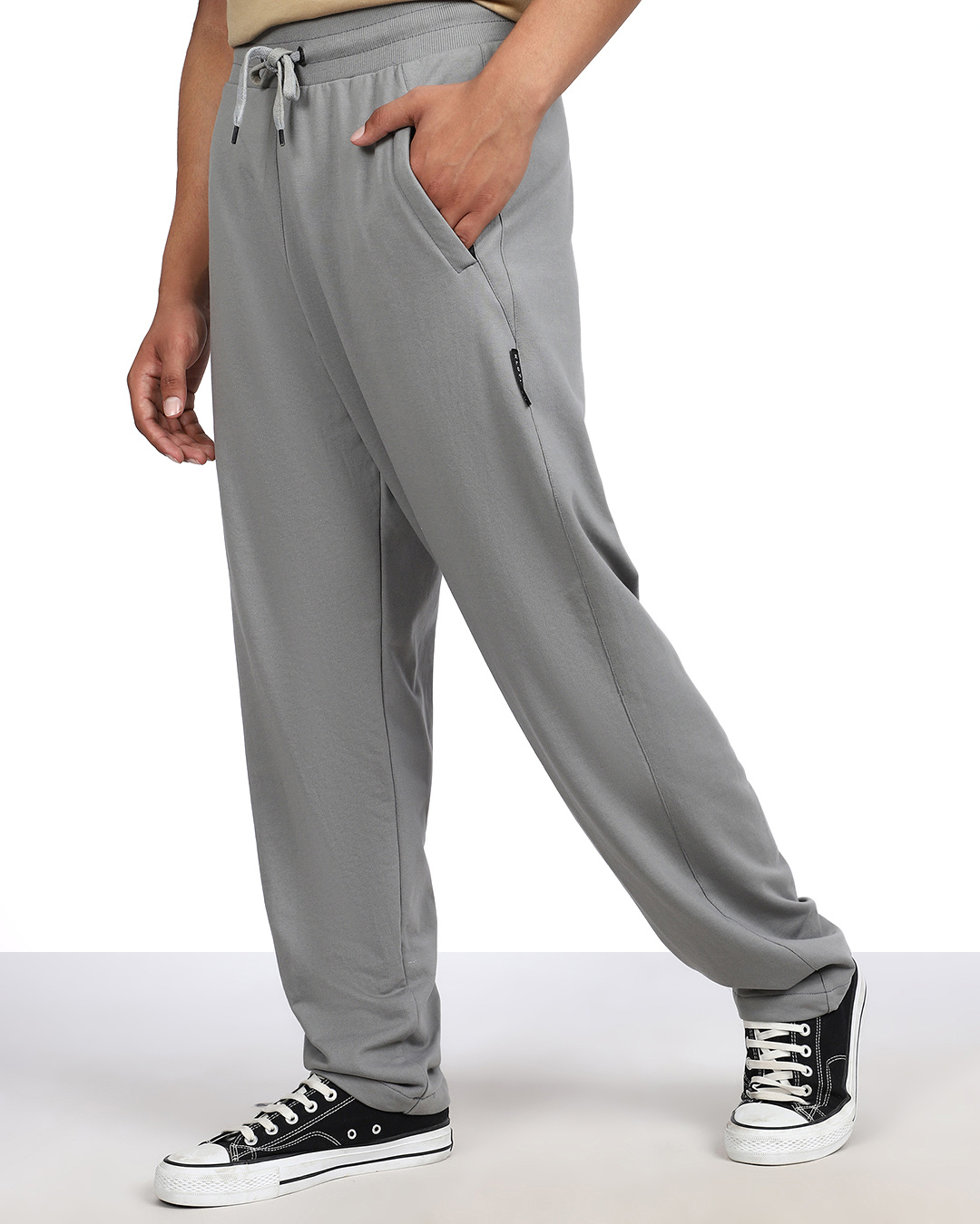 Buy Men's Dark Grey Loose Comfort Fit Track Pants Online at Bewakoof