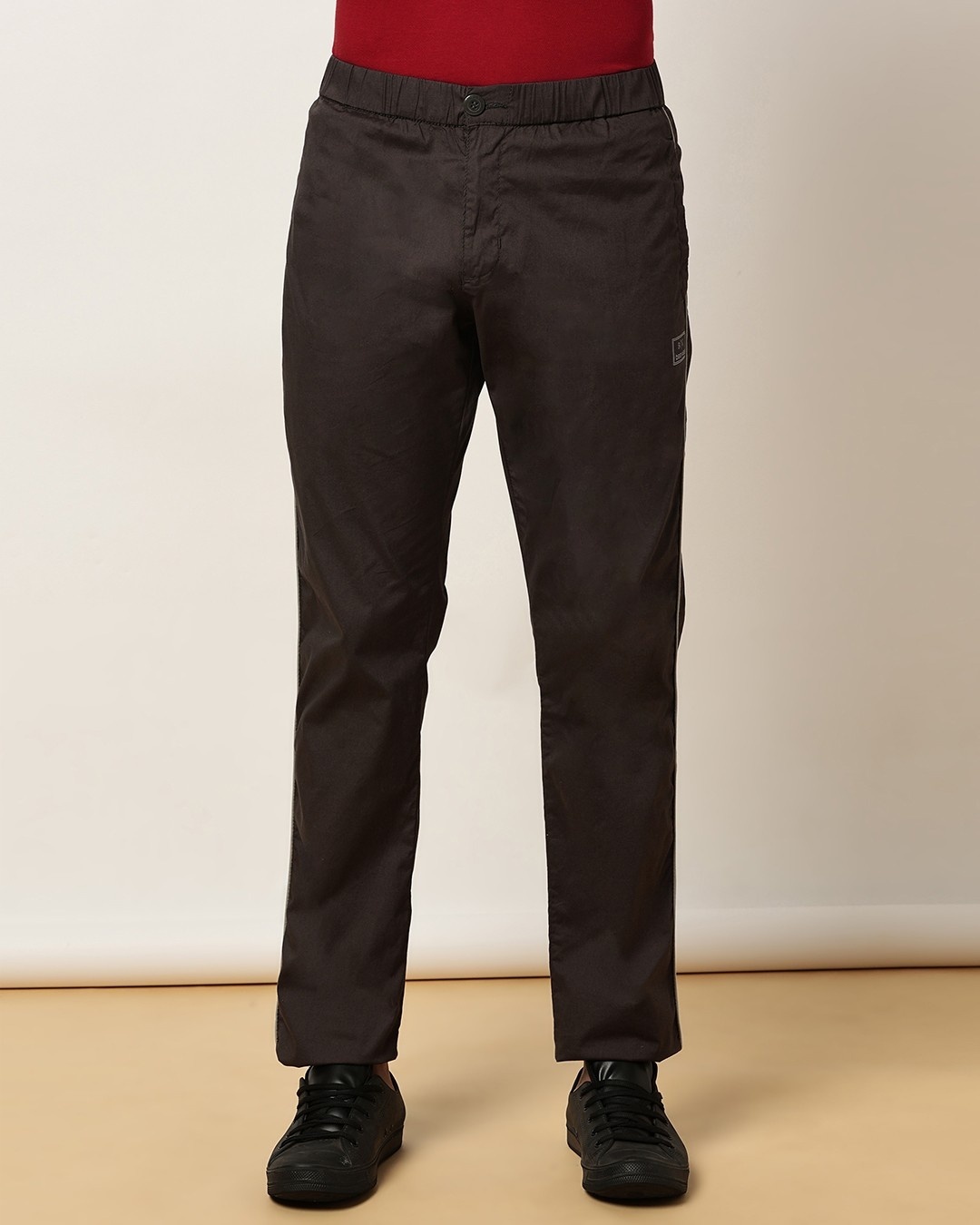Buy Men's Dark Grey Pants Online at Bewakoof