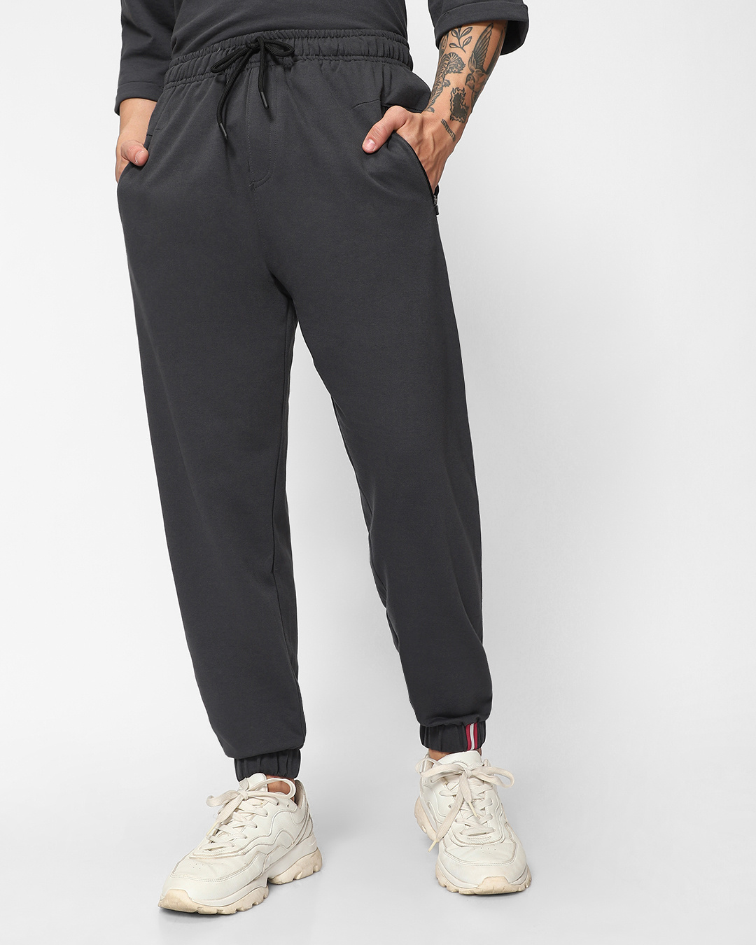 Buy Men's Dark Shadow Oversized Joggers Online at Bewakoof