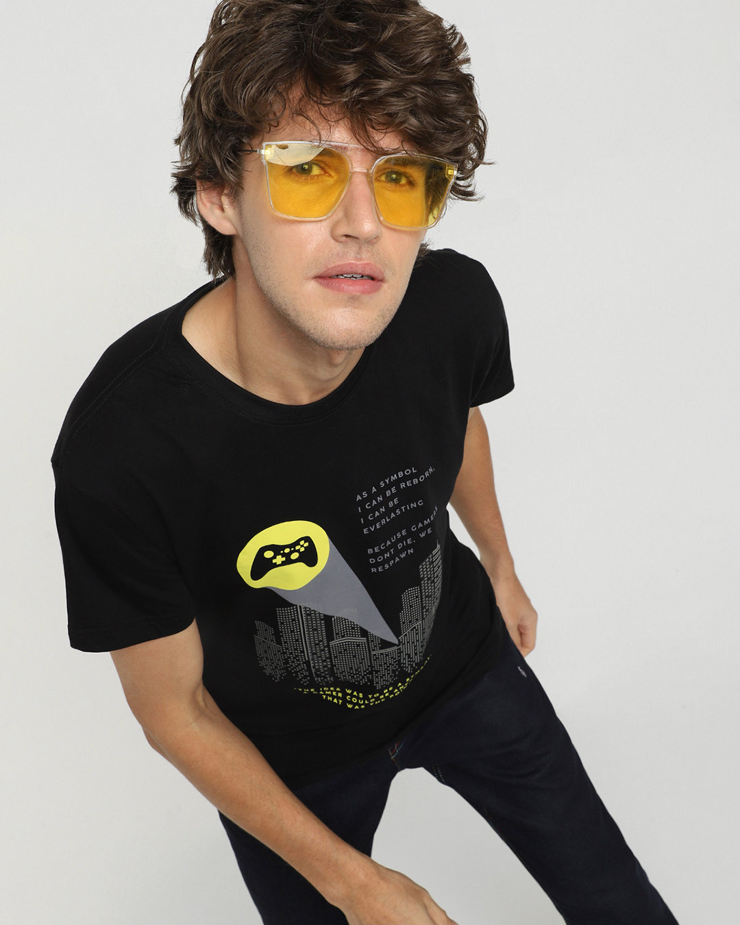 Buy Men's Gamers Rising Half Sleeve T-shirt Online at Bewakoof